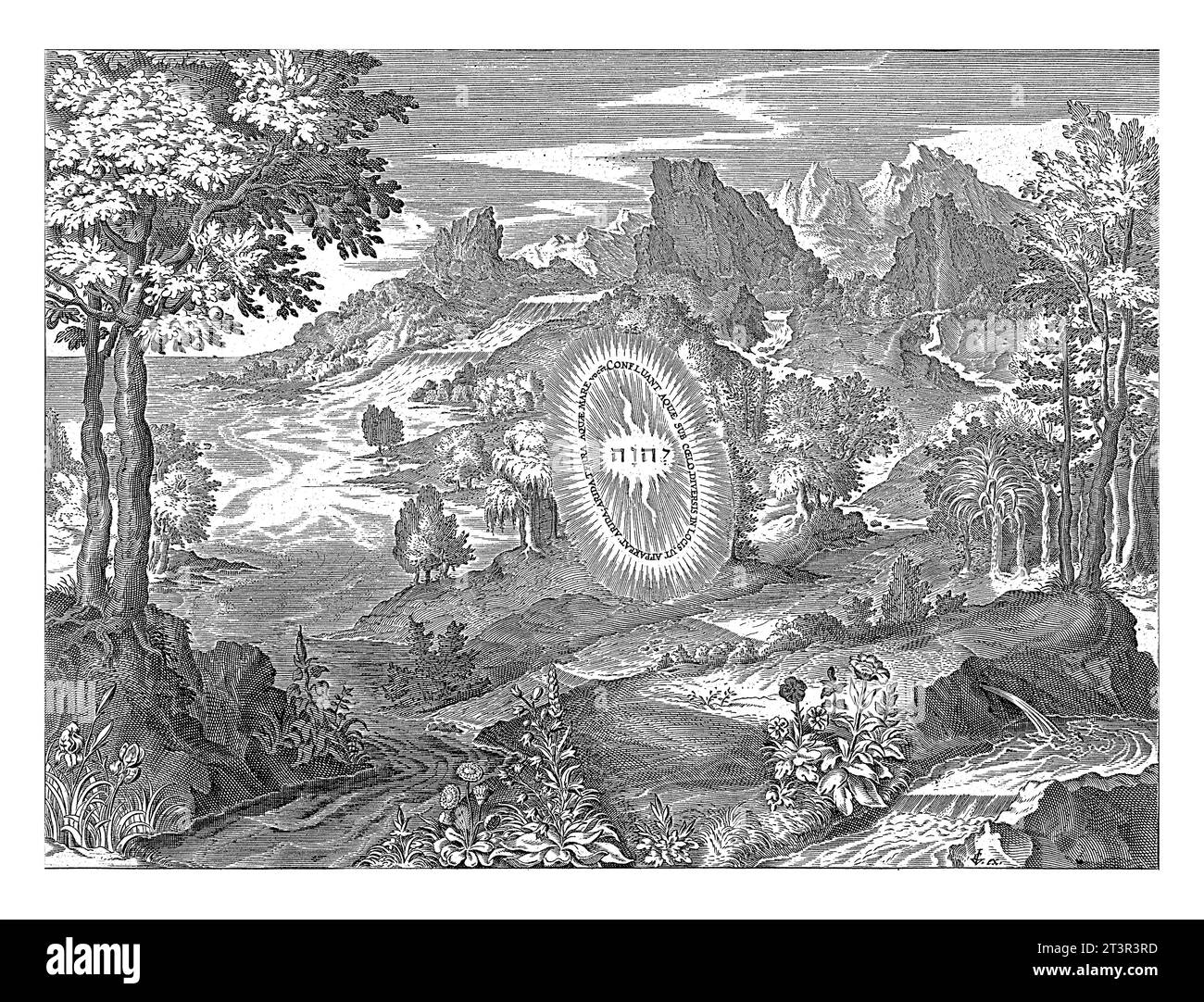 Erschaffung der Erde, Johann Sadeler (I), nach Maerten de Vos, 1639 ...