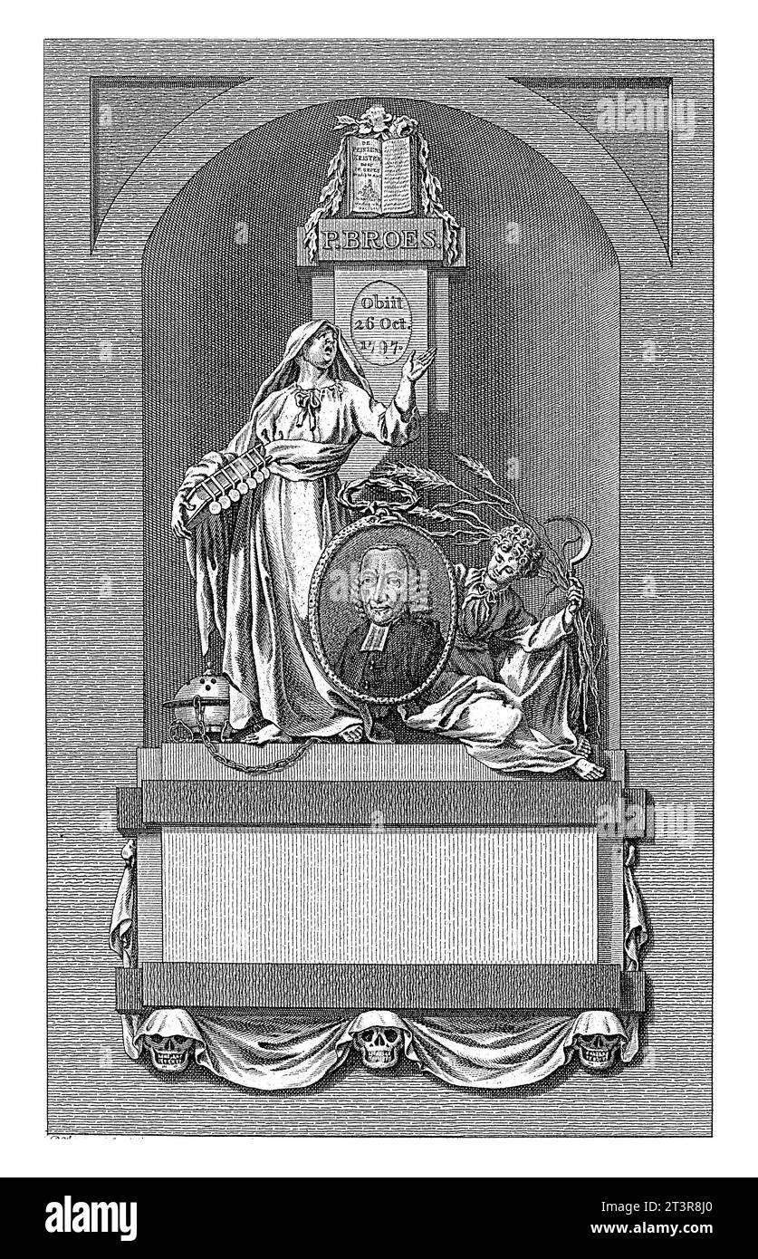 Denkmal für Petrus Broes, Theodoor Koning, nach Pieter Wagenaar (II ...