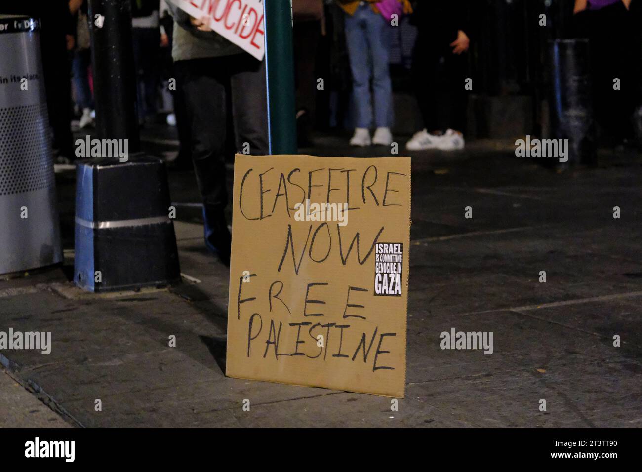 NEW YORK, NY: 26. Oktober: Pro-palästinensische Demonstranten ...