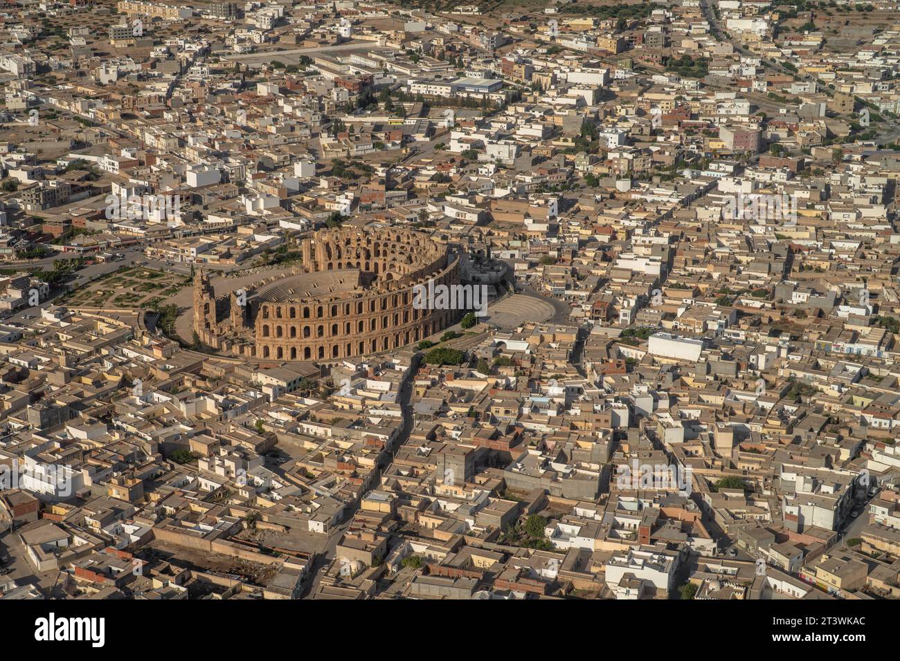 El Jem Coliseum. Das größte römische Amphitheater Afrikas. Unesco ...