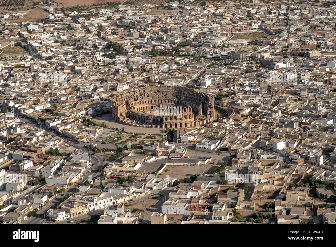 El Jem Coliseum. Das größte römische Amphitheater Afrikas. Unesco ...