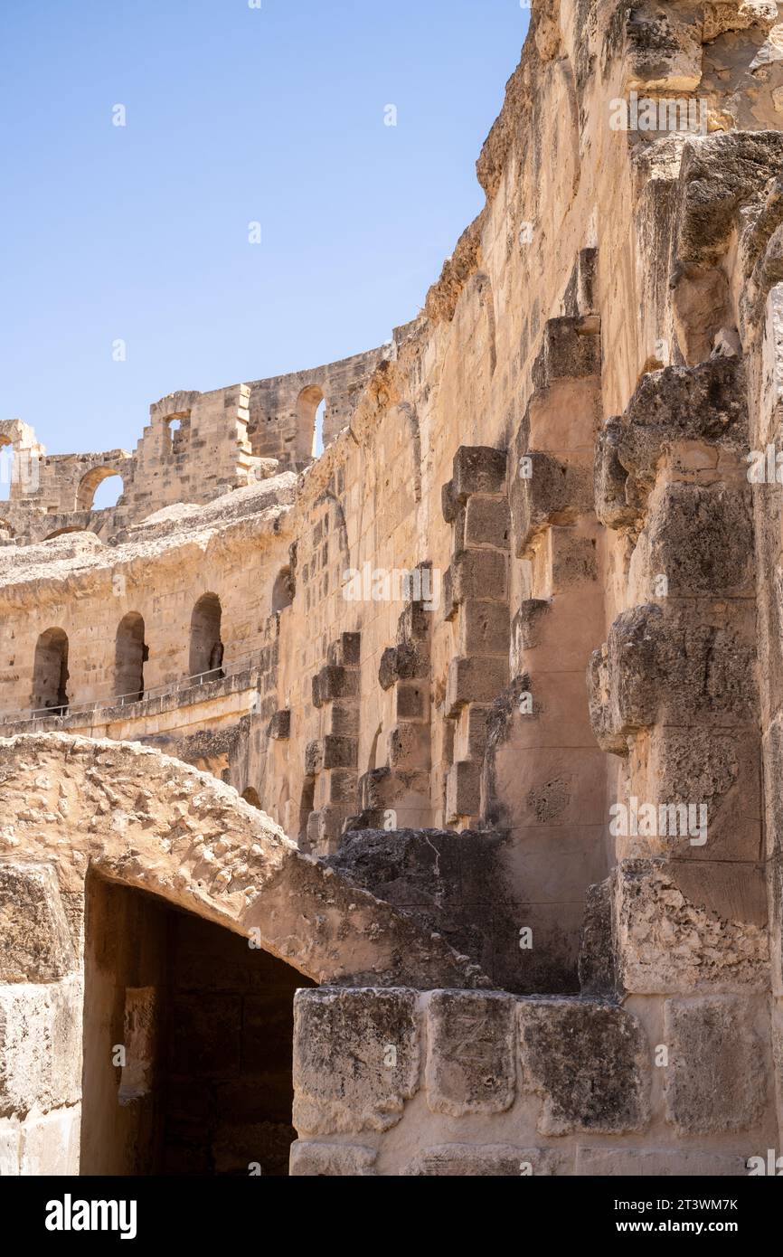 El Jem Coliseum. Das größte römische Amphitheater Afrikas. Unesco ...