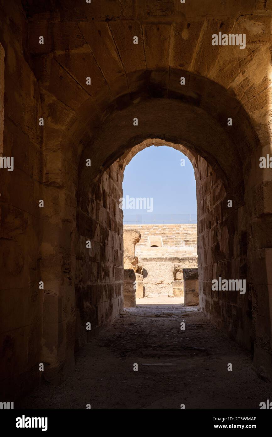 El Jem Coliseum. Das größte römische Amphitheater Afrikas. Unesco ...