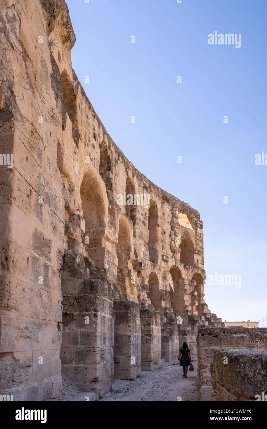 El Jem Coliseum. Das größte römische Amphitheater Afrikas. Unesco ...