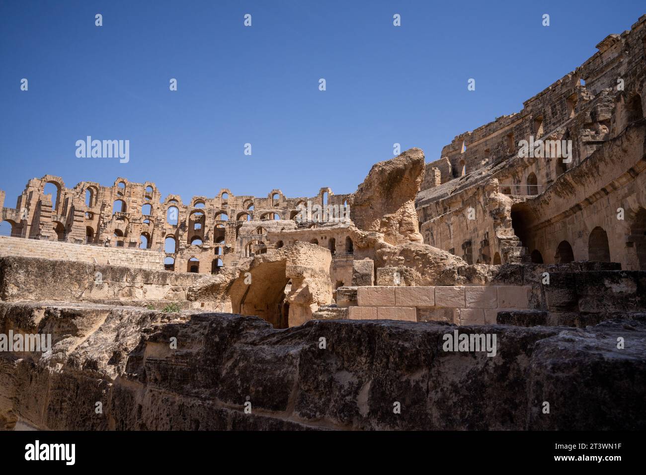 El Jem Coliseum. Das größte römische Amphitheater Afrikas. Unesco ...