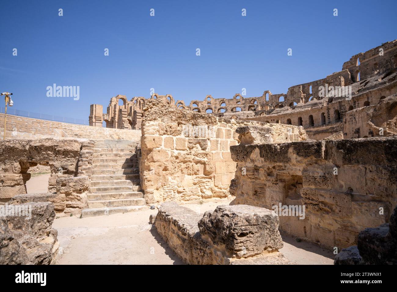 El Jem Coliseum. Das größte römische Amphitheater Afrikas. Unesco ...