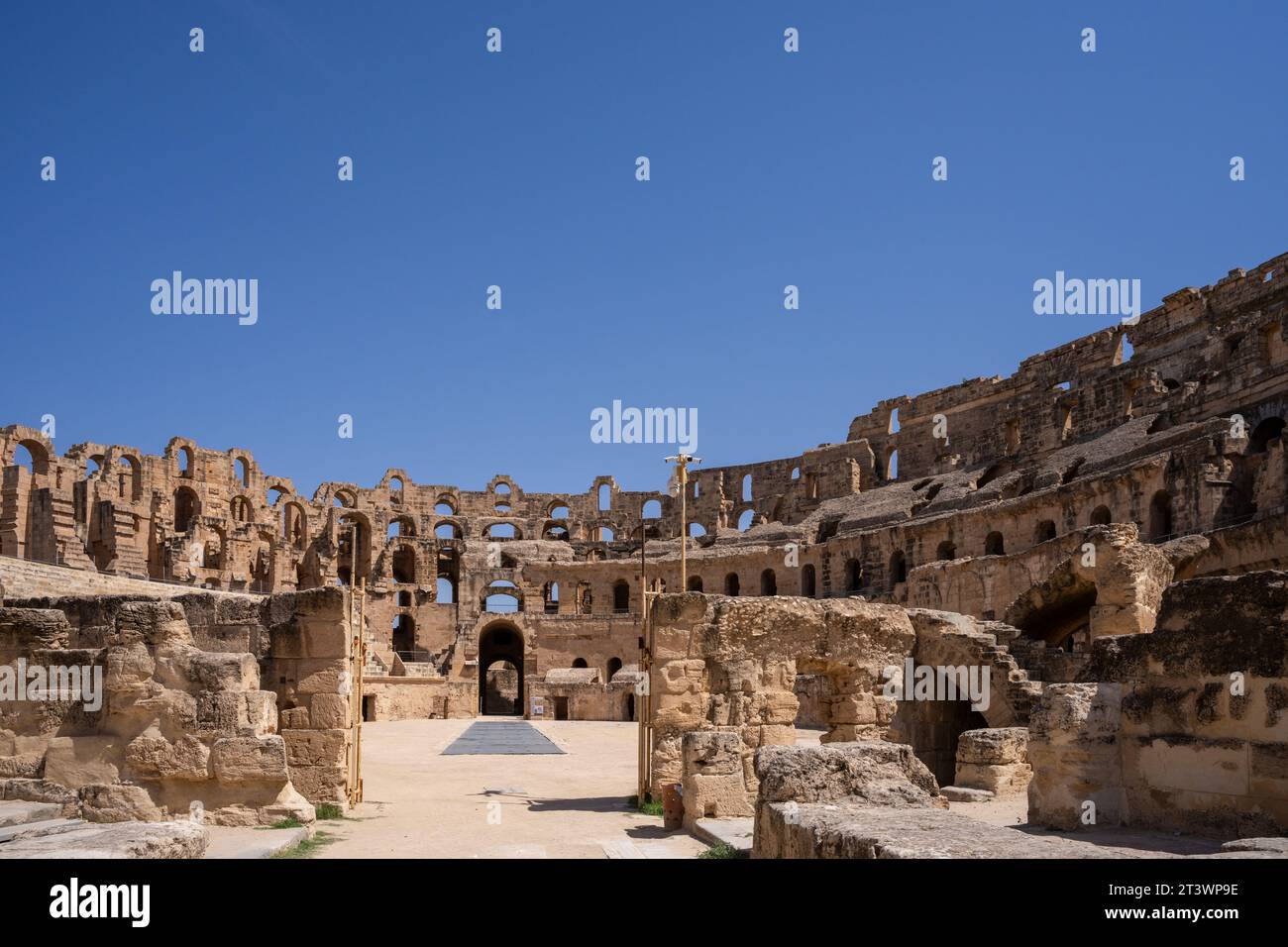 El Jem Coliseum. Das größte römische Amphitheater Afrikas. Unesco ...
