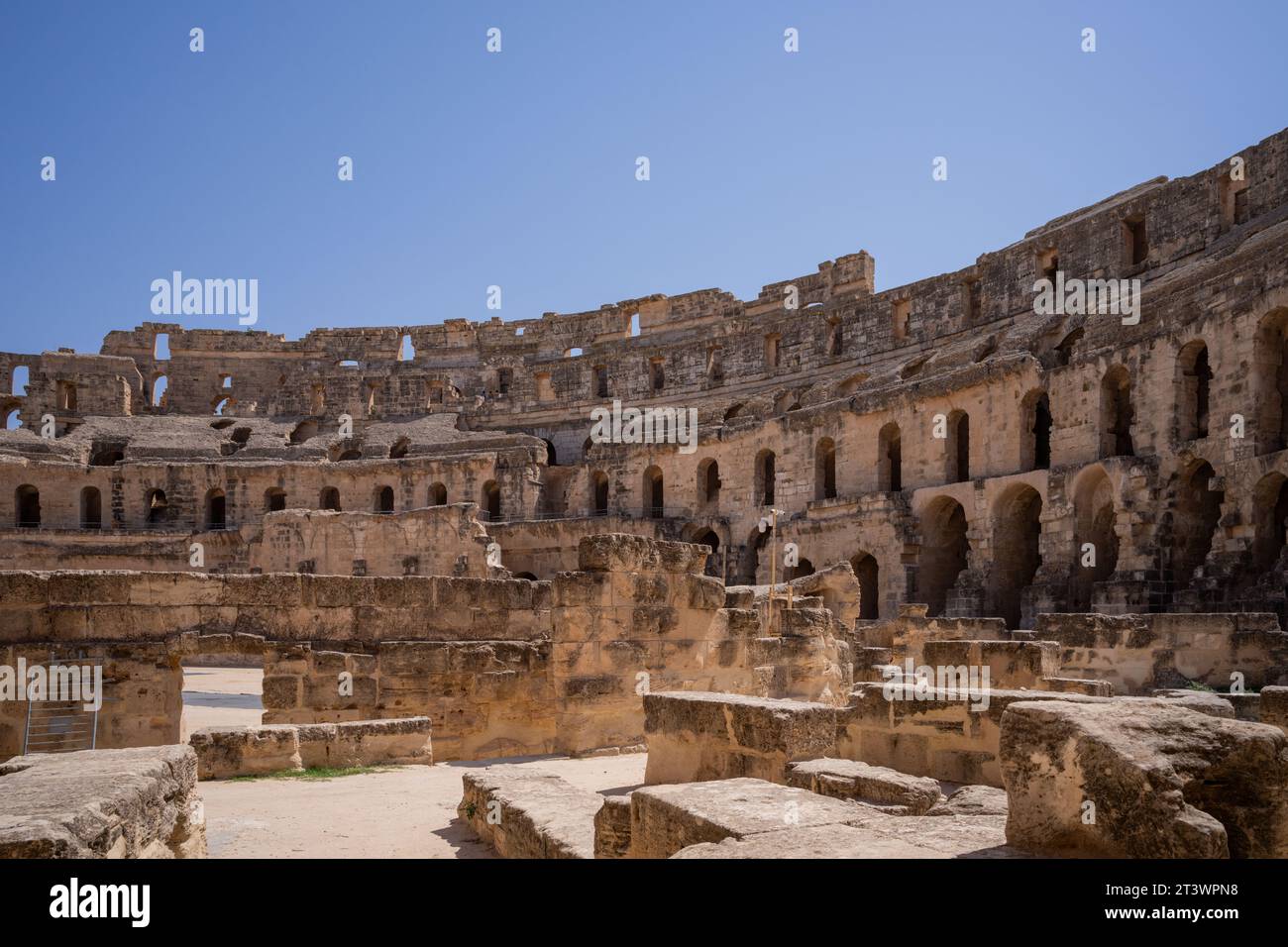 El Jem Coliseum. Das größte römische Amphitheater Afrikas. Unesco ...