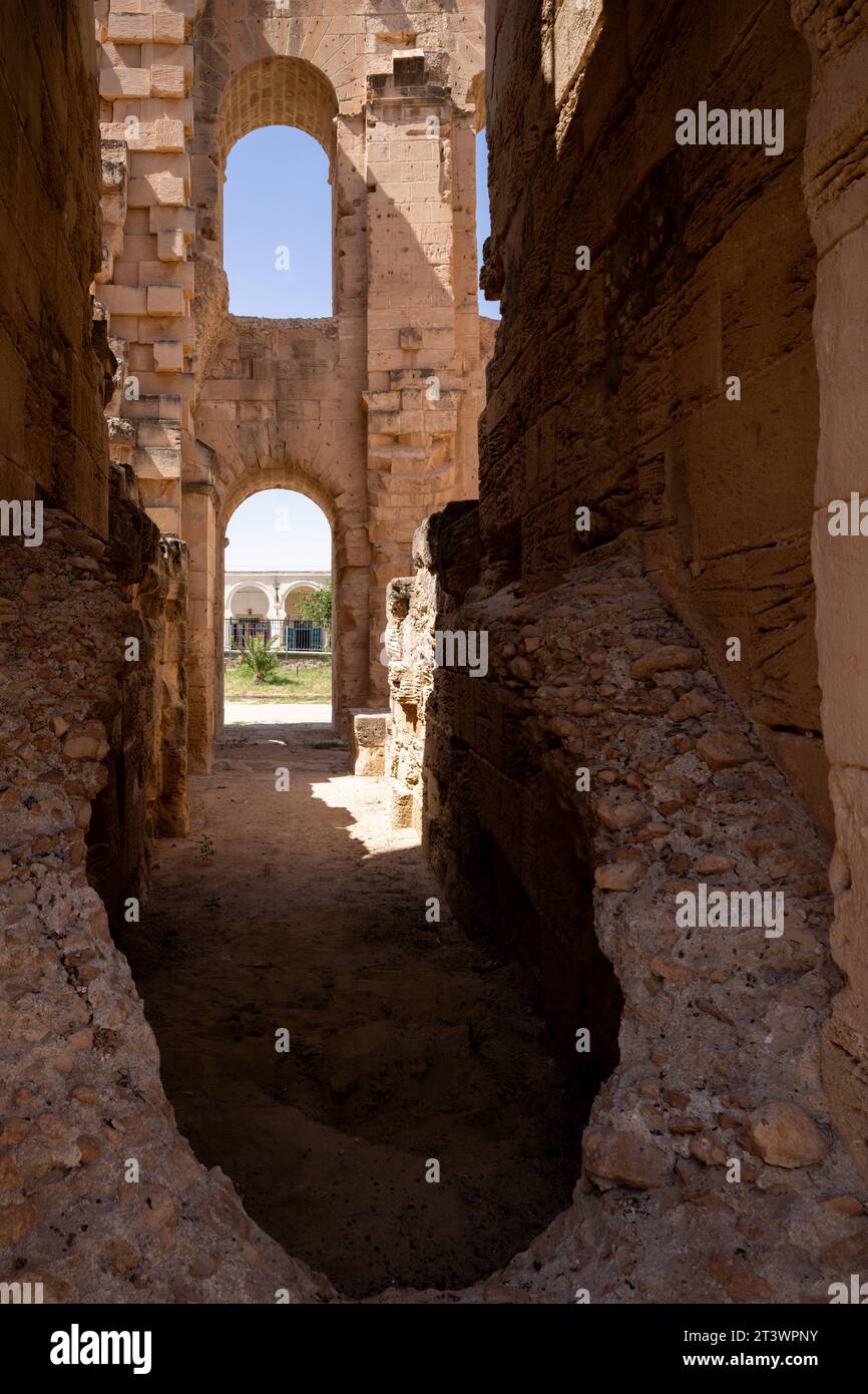 El Jem Coliseum. Das größte römische Amphitheater Afrikas. Unesco ...