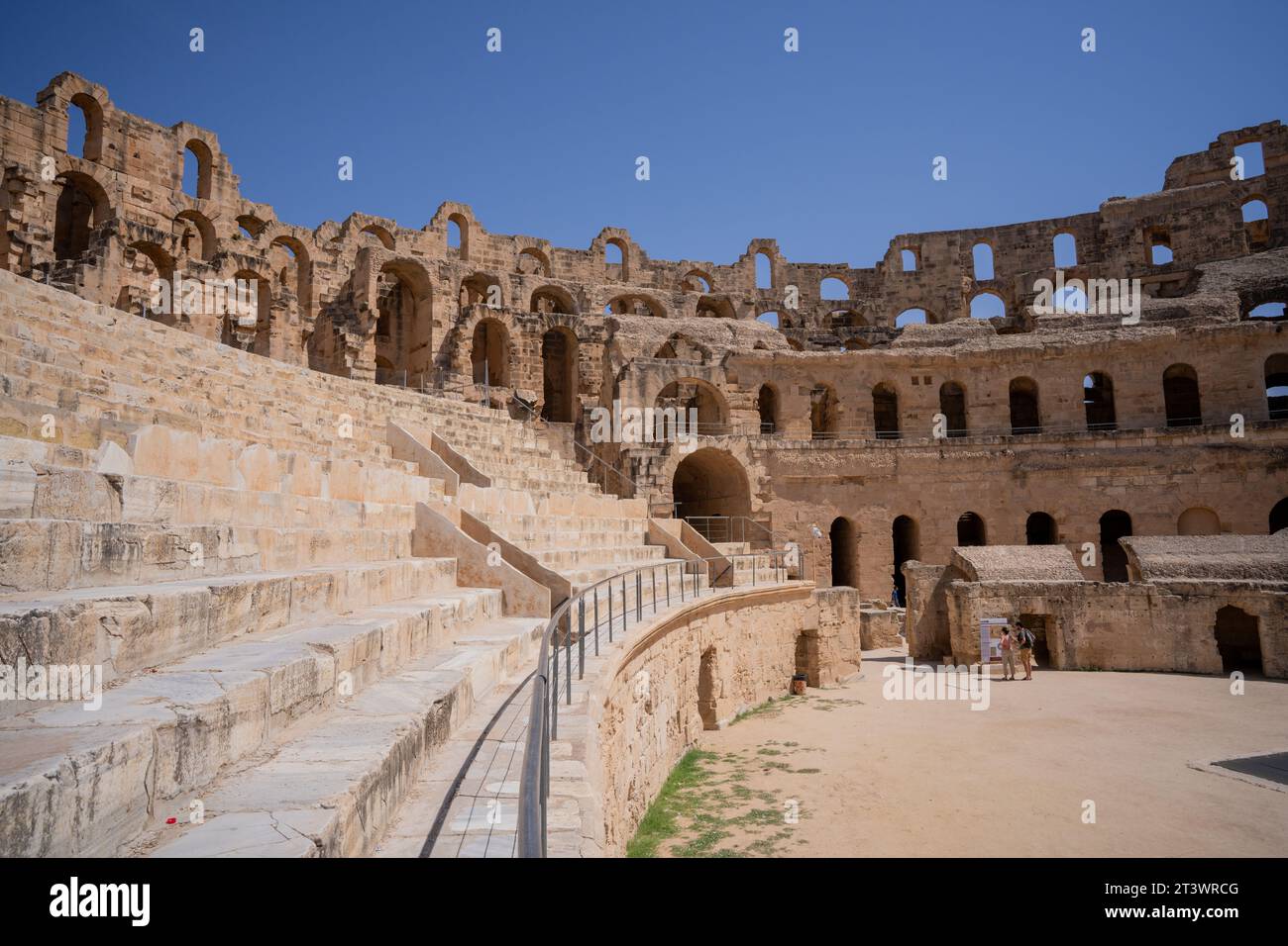 El Jem Coliseum. Das größte römische Amphitheater Afrikas. Unesco ...