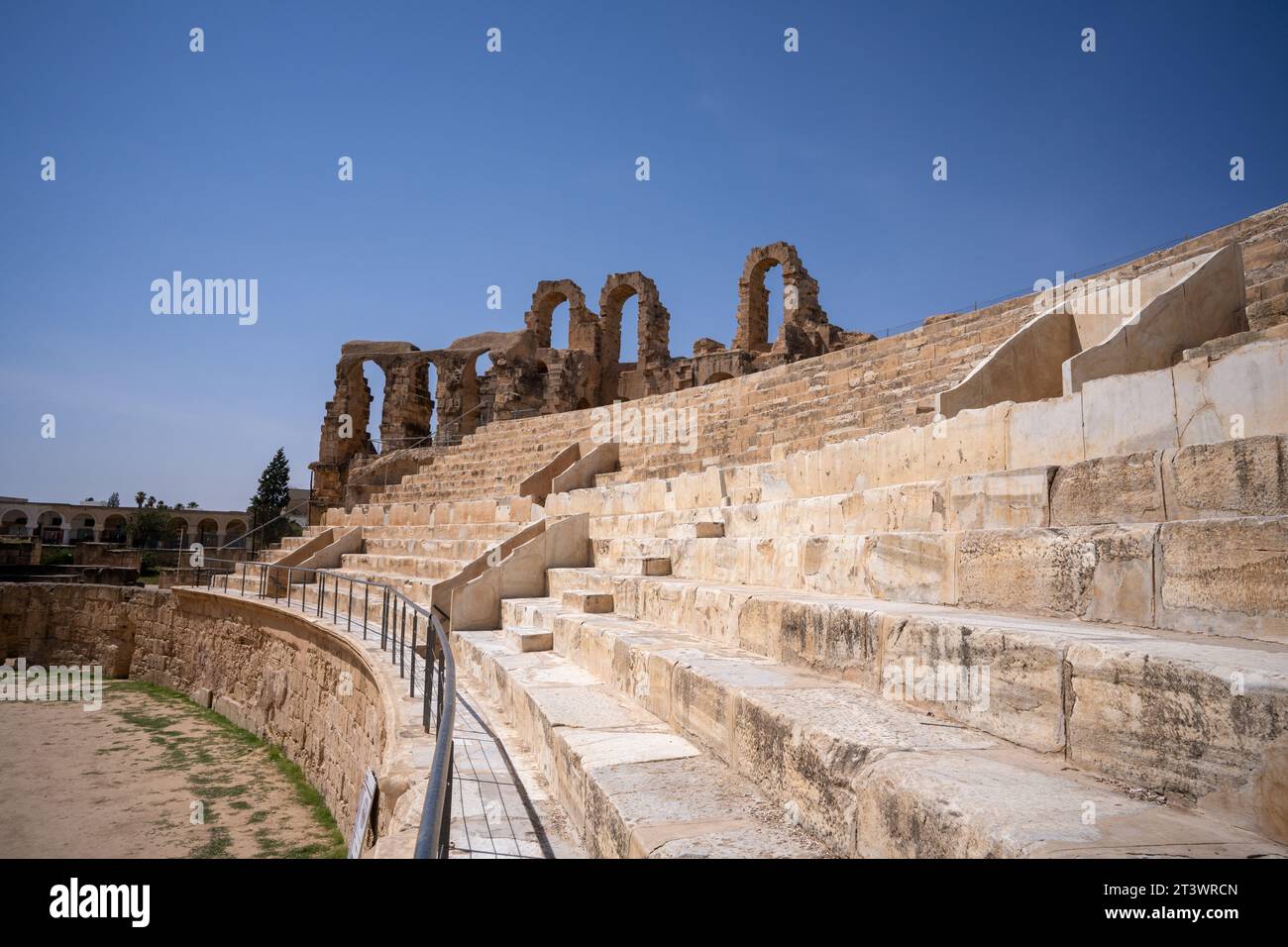 El Jem Coliseum. Das größte römische Amphitheater Afrikas. Unesco ...