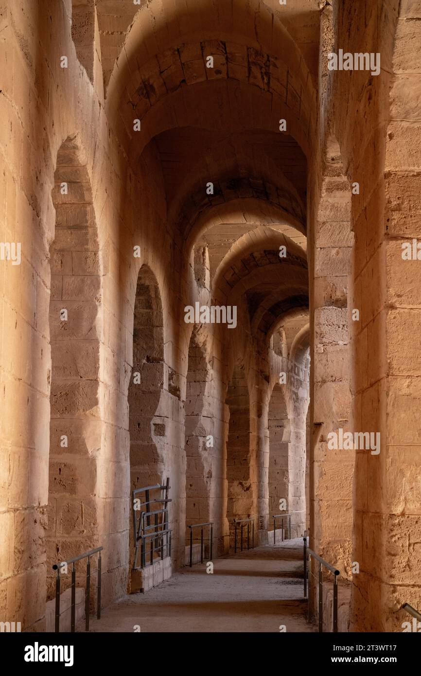 El Jem Coliseum. Das größte römische Amphitheater Afrikas. Unesco ...