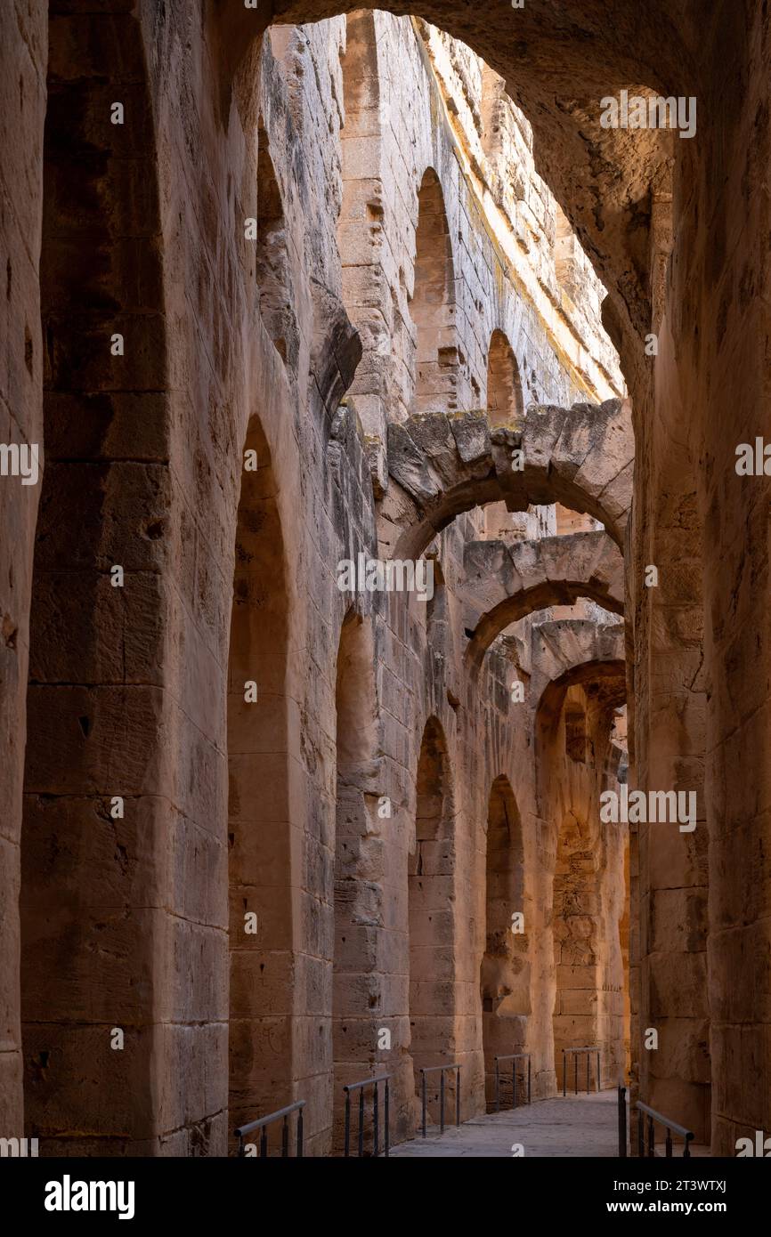El Jem Coliseum. Das größte römische Amphitheater Afrikas. Unesco ...
