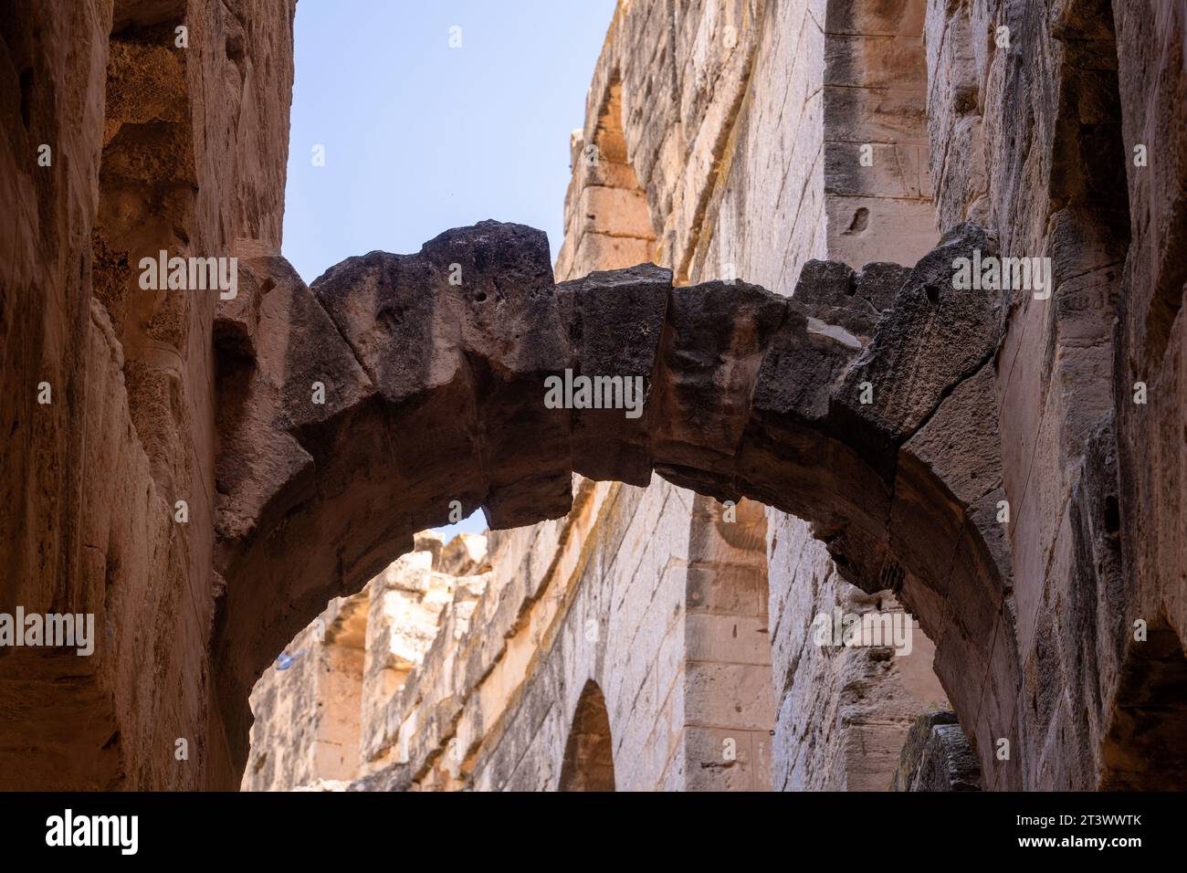 El Jem Coliseum. Das größte römische Amphitheater Afrikas. Unesco ...