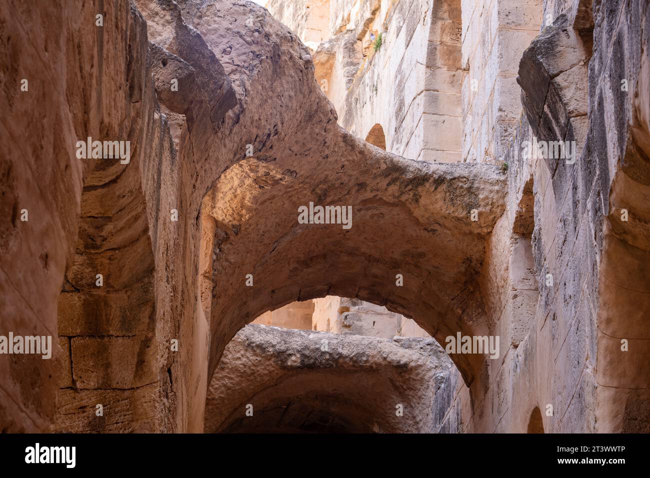 El Jem Coliseum. Das größte römische Amphitheater Afrikas. Unesco ...