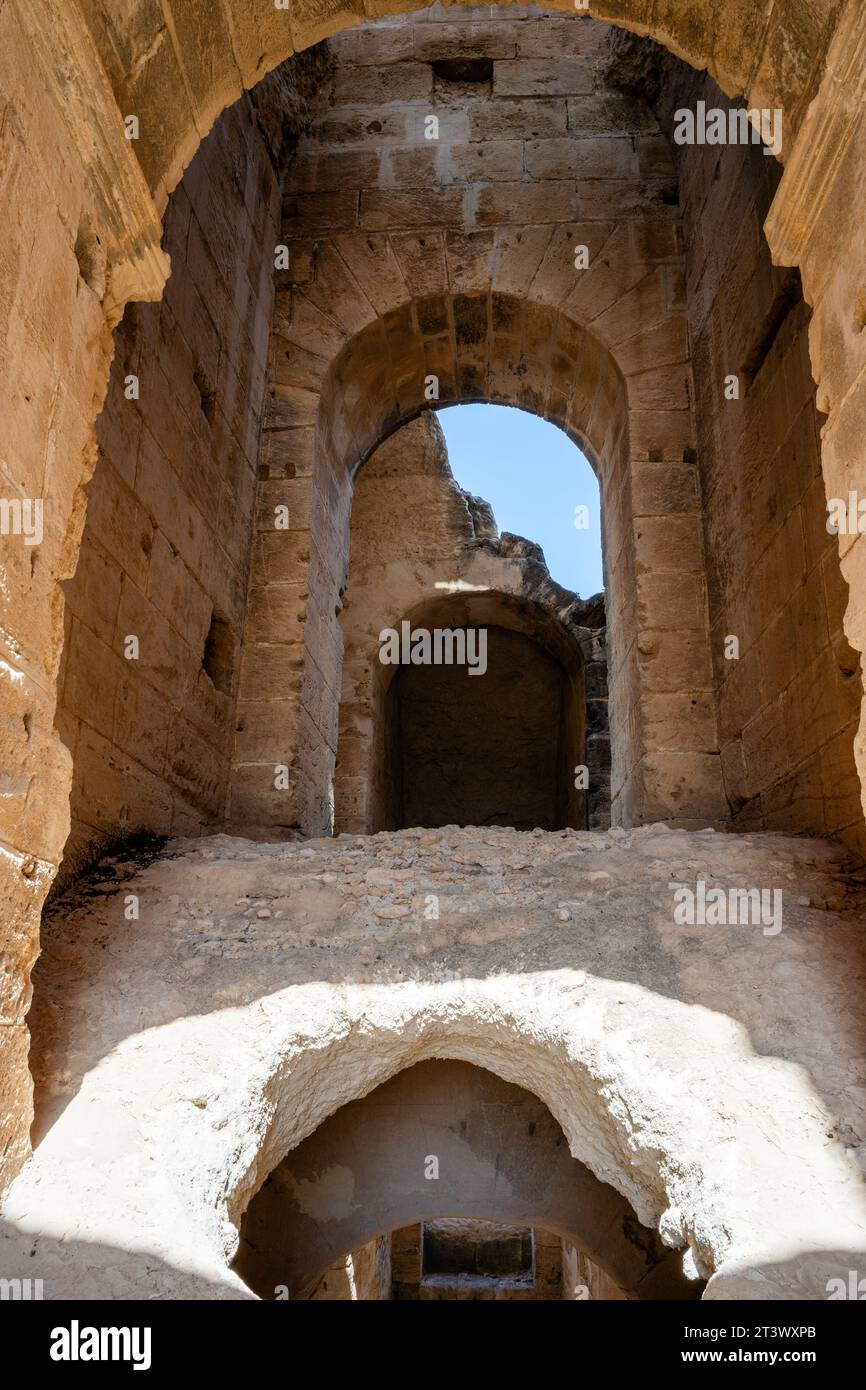 El Jem Coliseum. Das größte römische Amphitheater Afrikas. Unesco ...