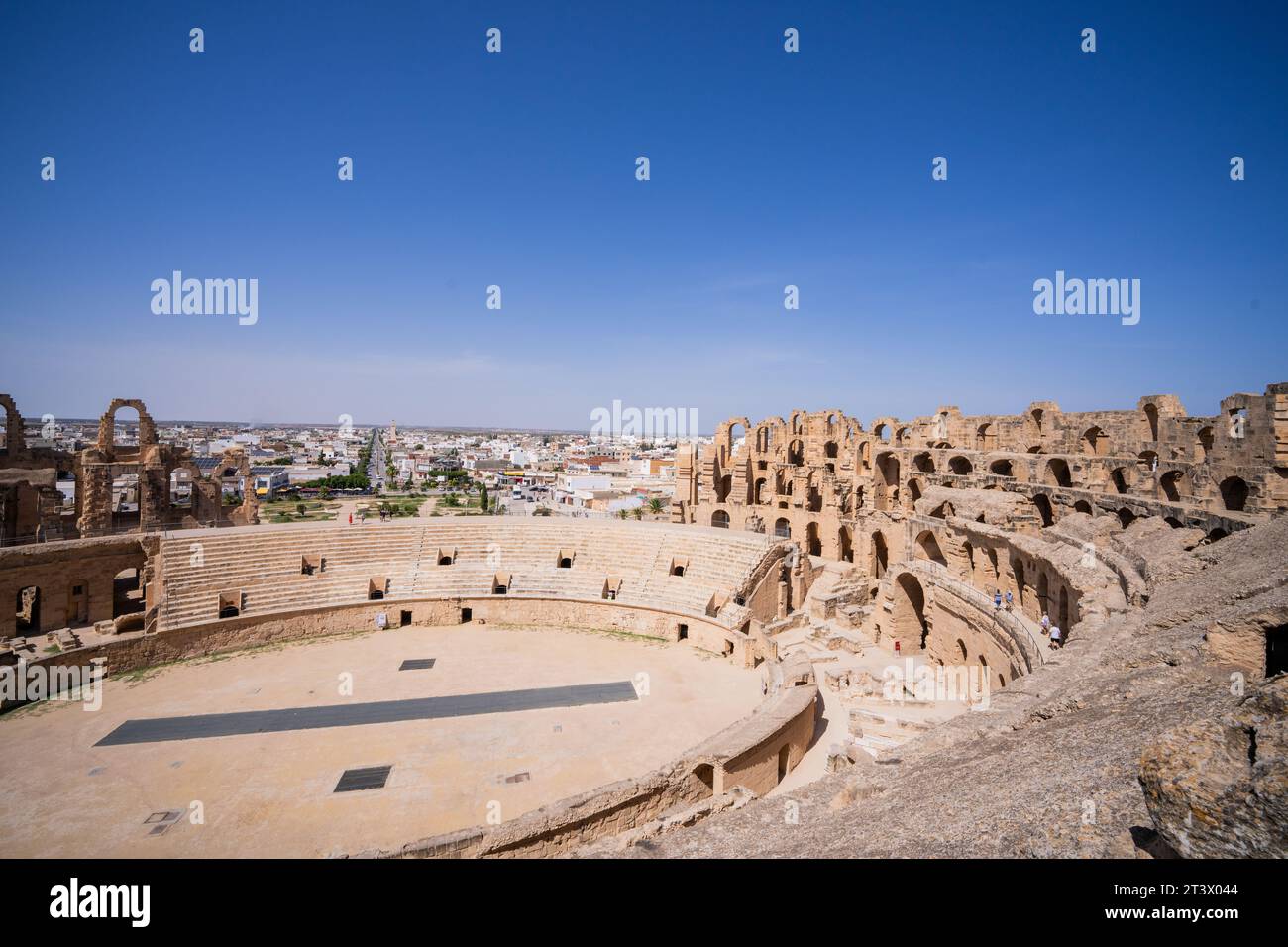 El Jem Coliseum. Das größte römische Amphitheater Afrikas. Unesco ...