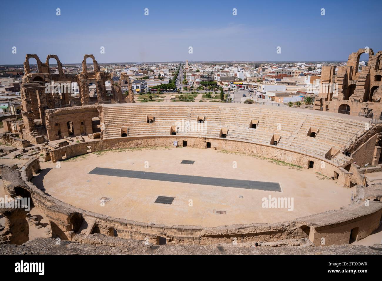 El Jem Coliseum. Das größte römische Amphitheater Afrikas. Unesco ...