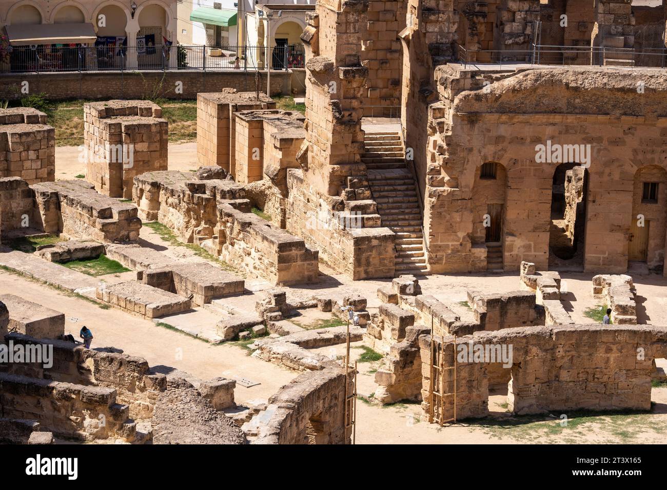 El Jem Coliseum. Das größte römische Amphitheater Afrikas. Unesco ...