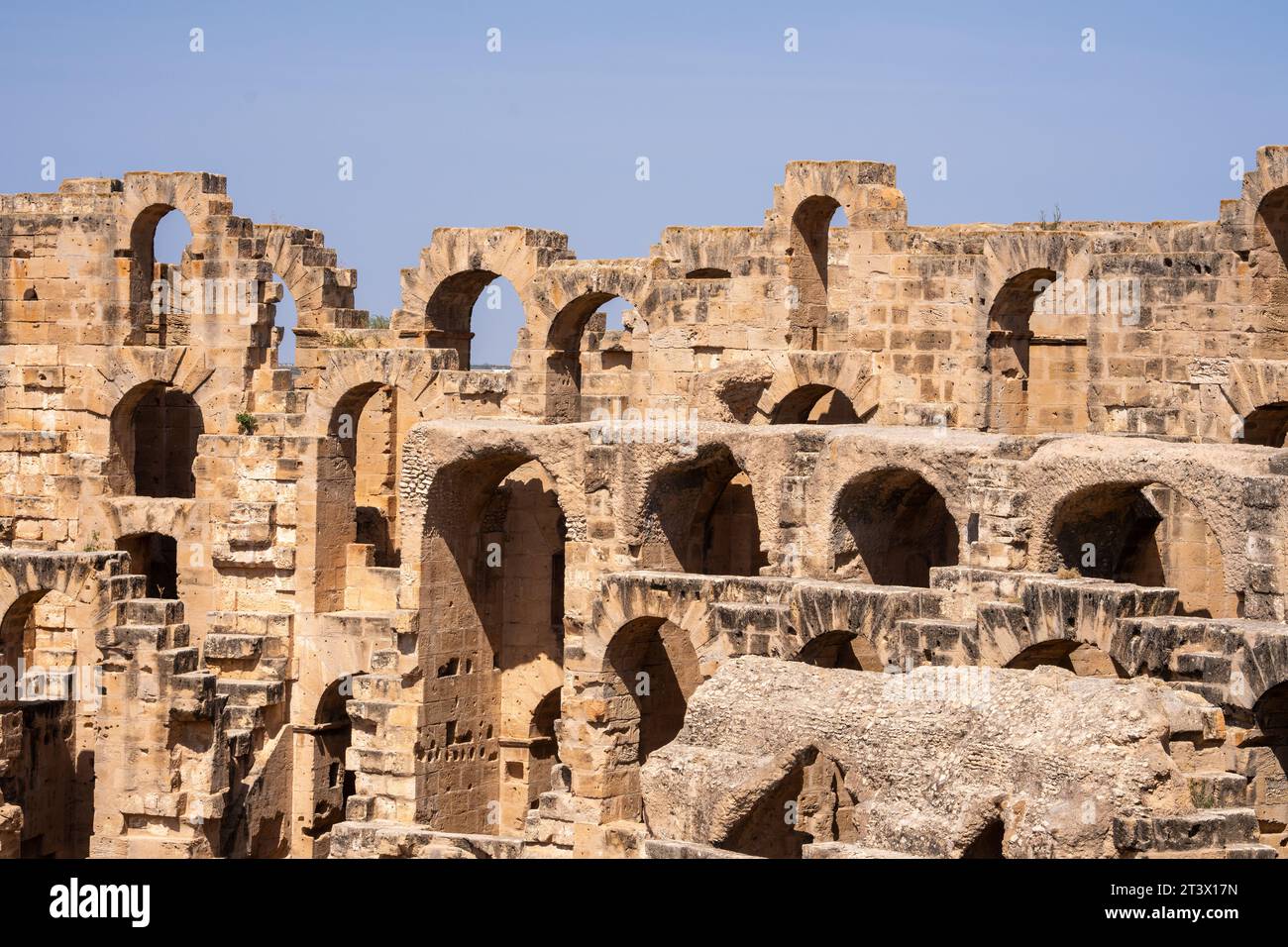 El Jem Coliseum. Das größte römische Amphitheater Afrikas. Unesco ...