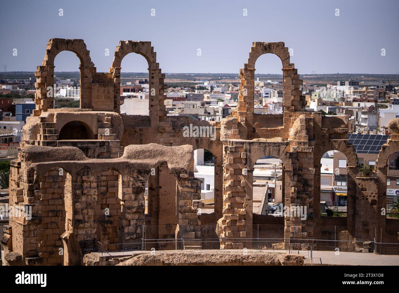 El Jem Coliseum. Das größte römische Amphitheater Afrikas. Unesco ...