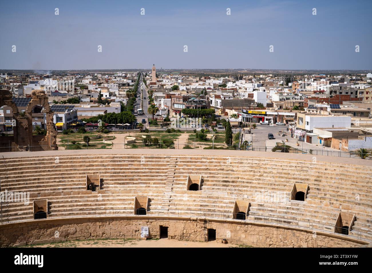 El Jem Coliseum. Das größte römische Amphitheater Afrikas. Unesco ...