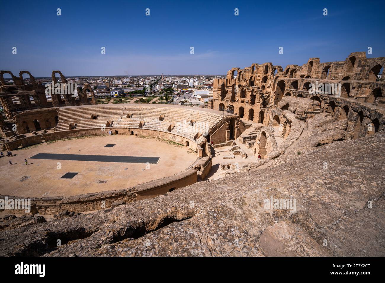 El Jem Coliseum. Das größte römische Amphitheater Afrikas. Unesco ...