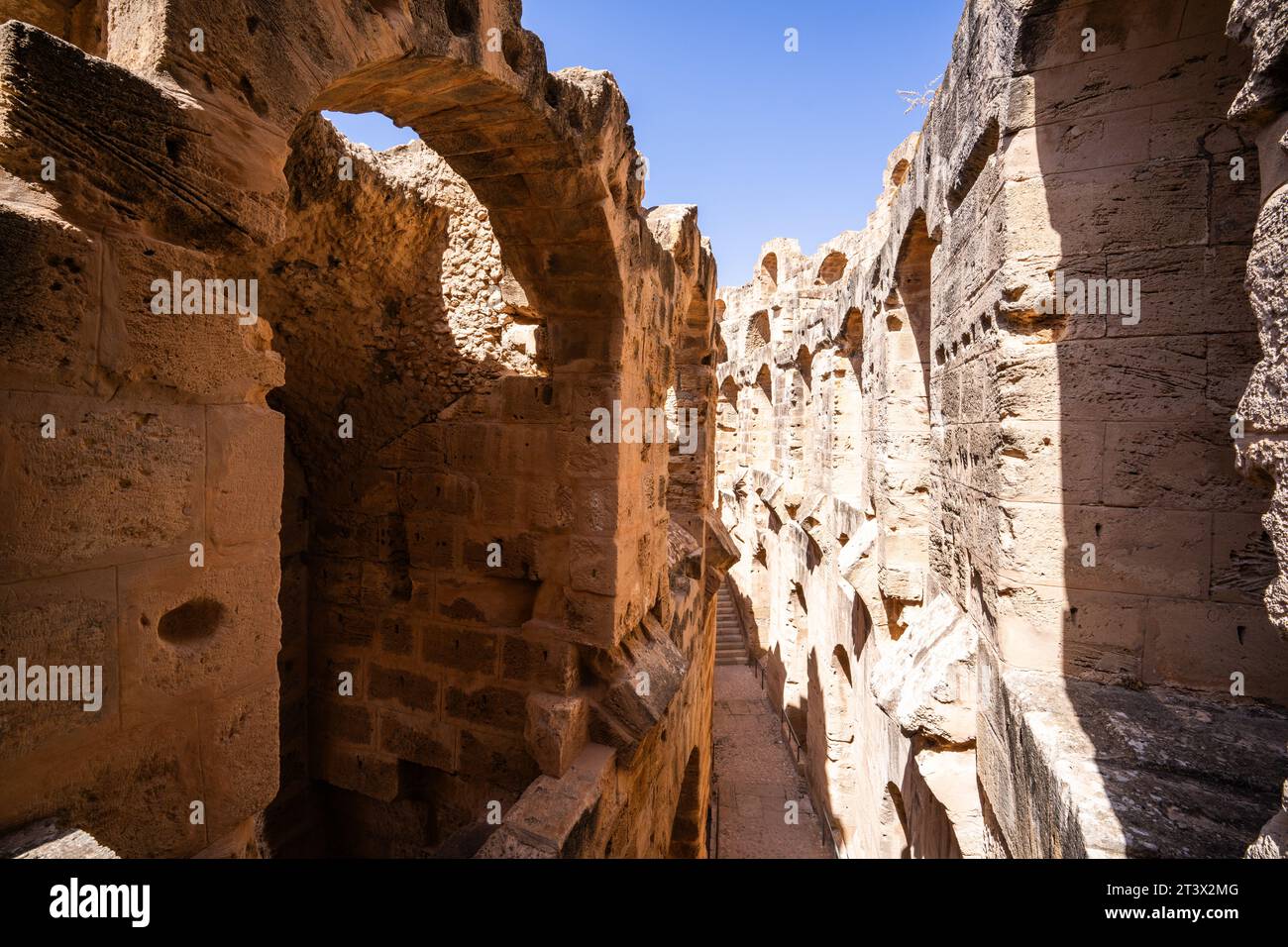 El Jem Coliseum. Das größte römische Amphitheater Afrikas. Unesco ...
