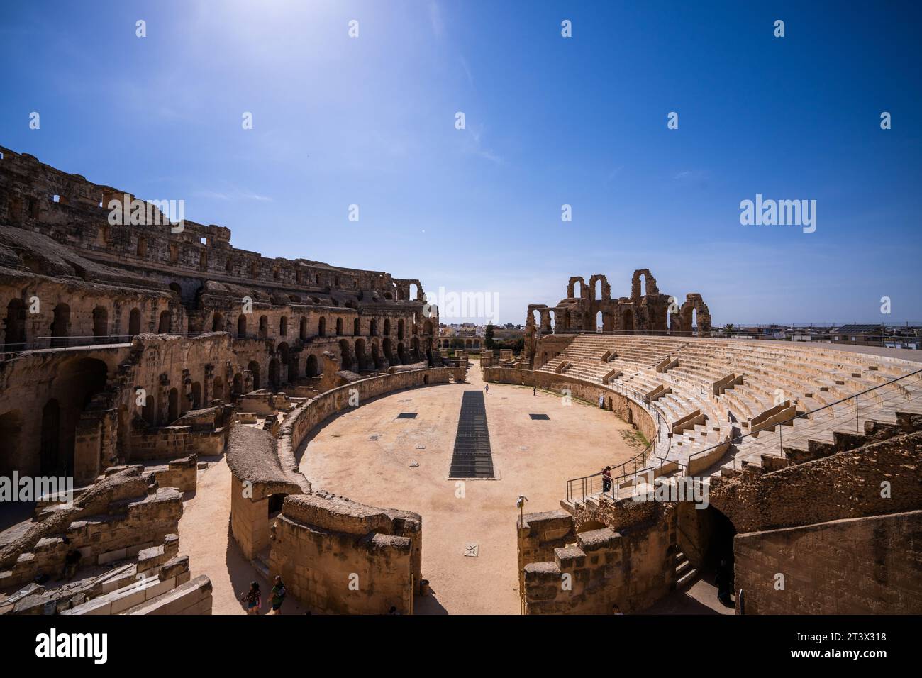 El Jem Coliseum. Das größte römische Amphitheater Afrikas. Unesco ...
