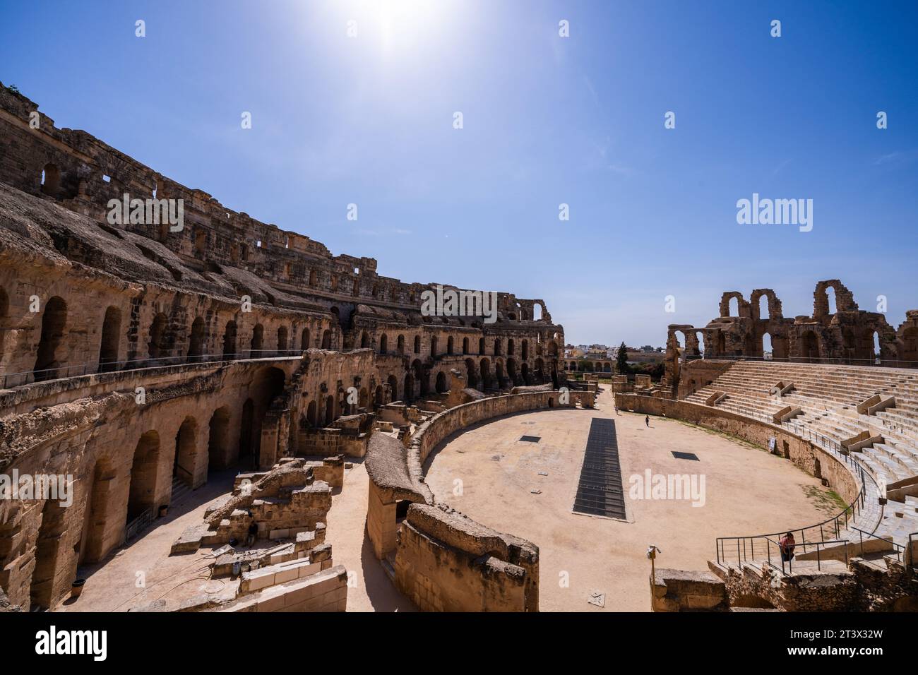 El Jem Coliseum. Das größte römische Amphitheater Afrikas. Unesco ...
