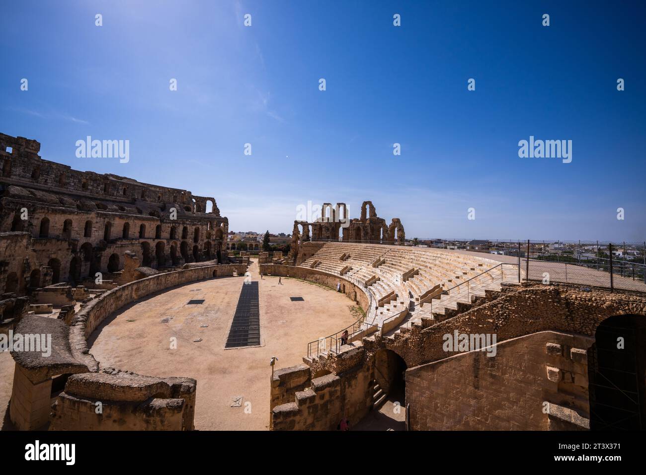 El Jem Coliseum. Das größte römische Amphitheater Afrikas. Unesco ...