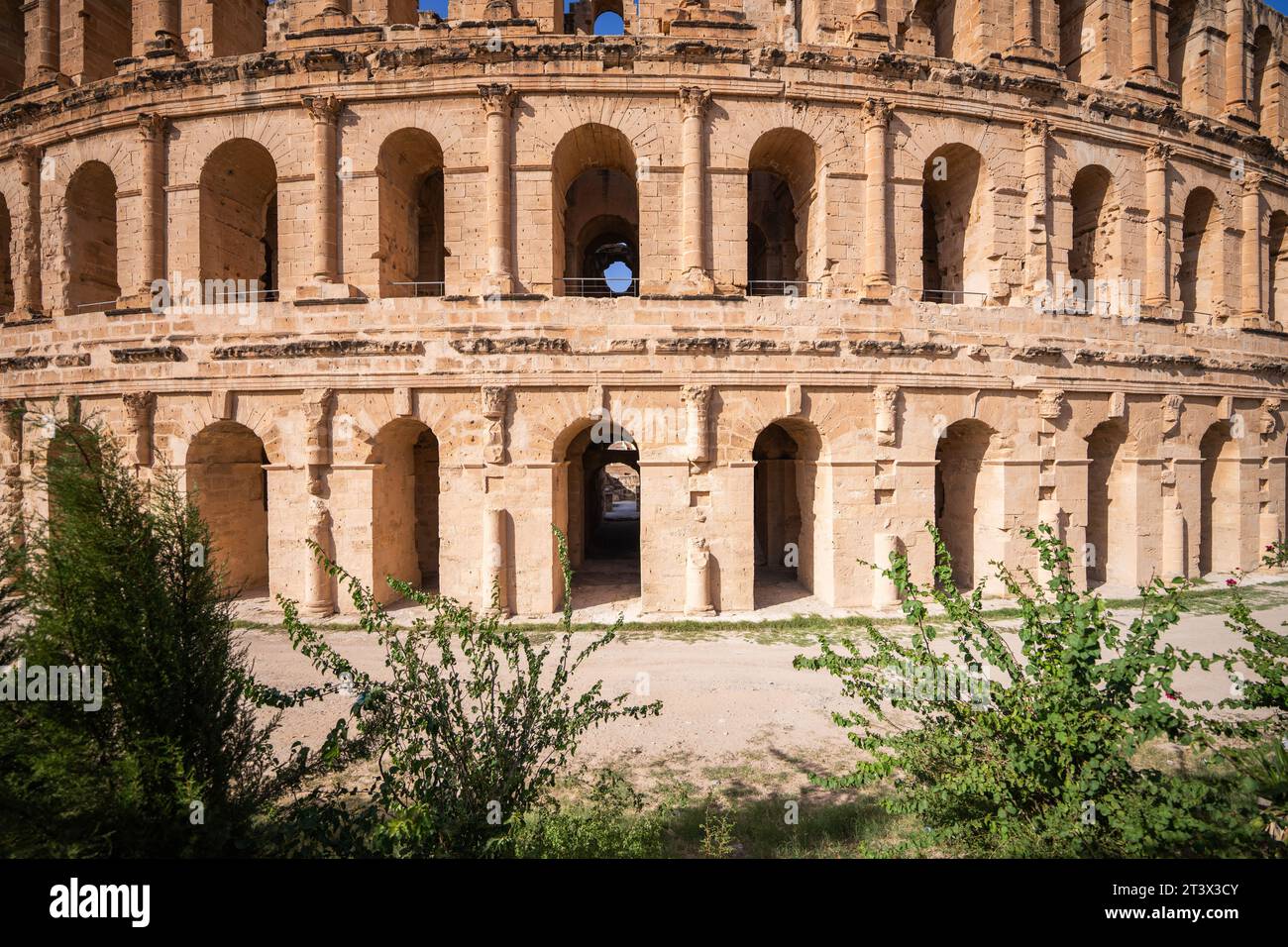El Jem Coliseum. Das größte römische Amphitheater Afrikas. Unesco ...
