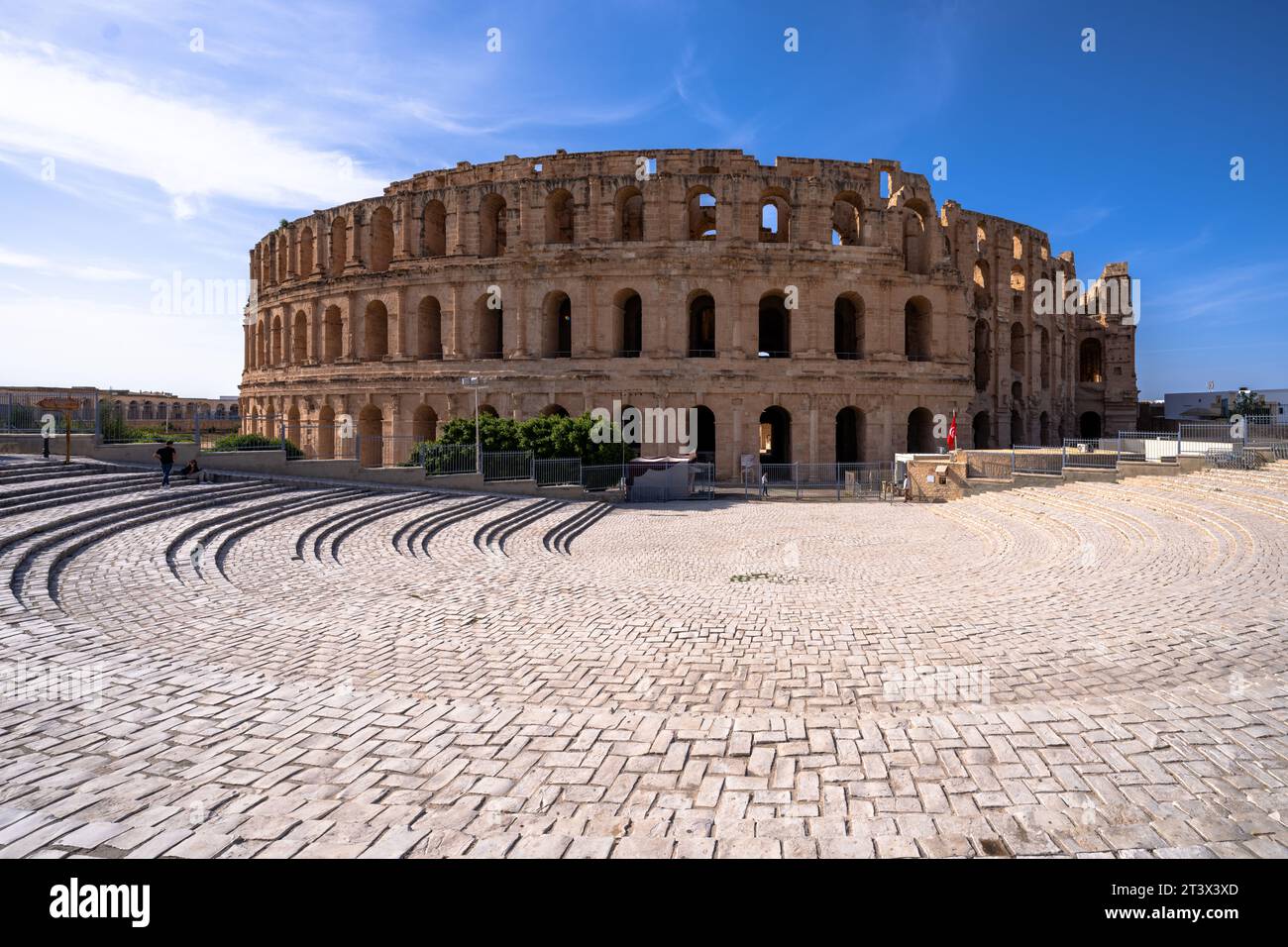 El Jem Coliseum. Das größte römische Amphitheater Afrikas. Unesco ...