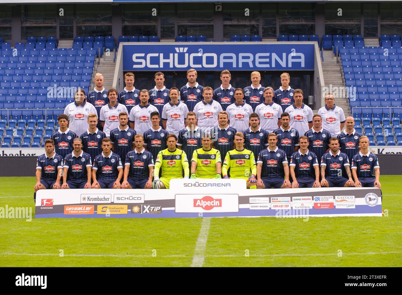 Hintere Reihe von Links: Felix Burmeister, Julian Börner, Koen van der ...