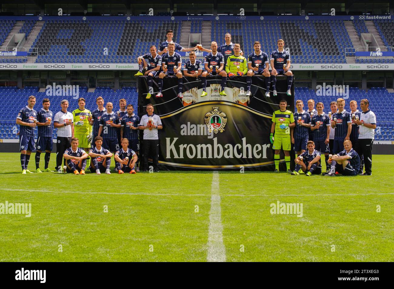 Hintere Reihe von Links: Felix Burmeister, Julian Börner, Koen van der ...