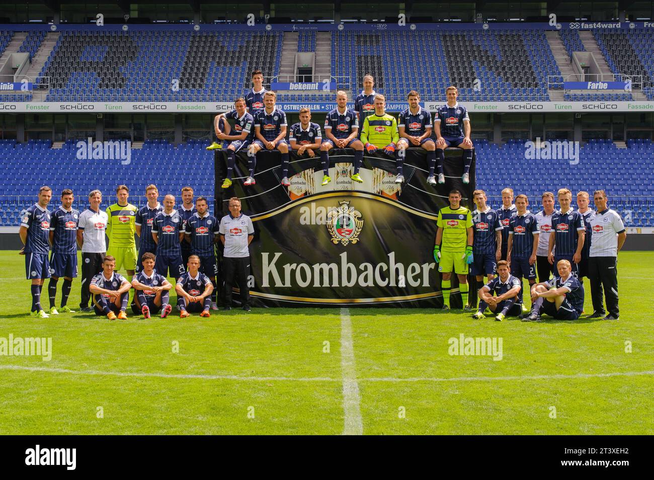 Hintere Reihe von Links: Felix Burmeister, Julian Börner, Koen van der ...