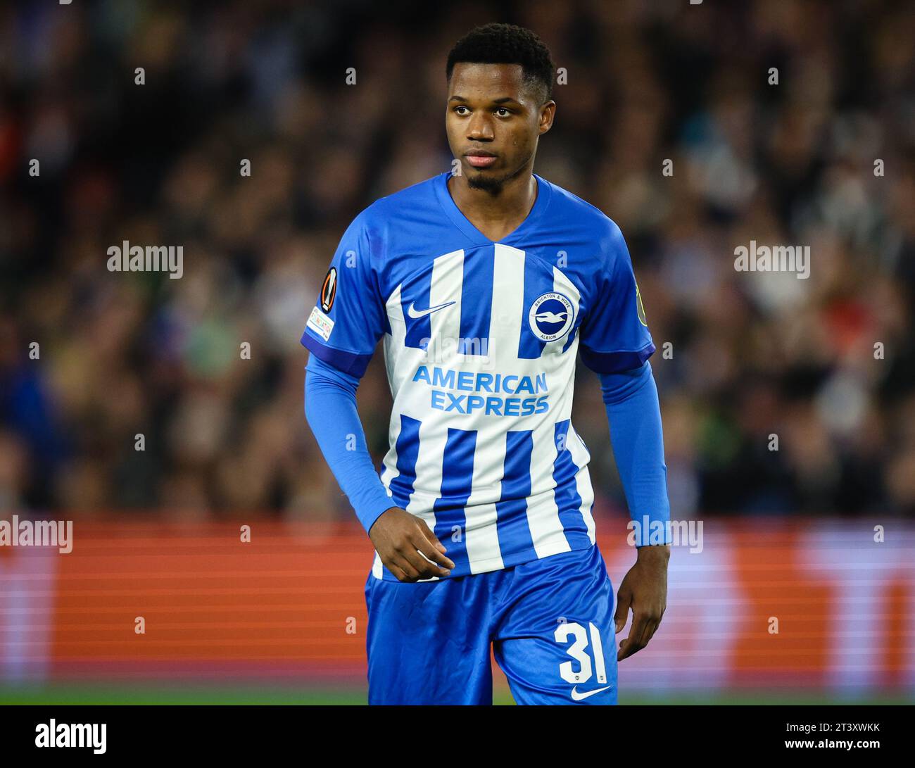 BRIGHTON, Großbritannien - 26. Oktober 2023: Ansu Fati von Brighton ...