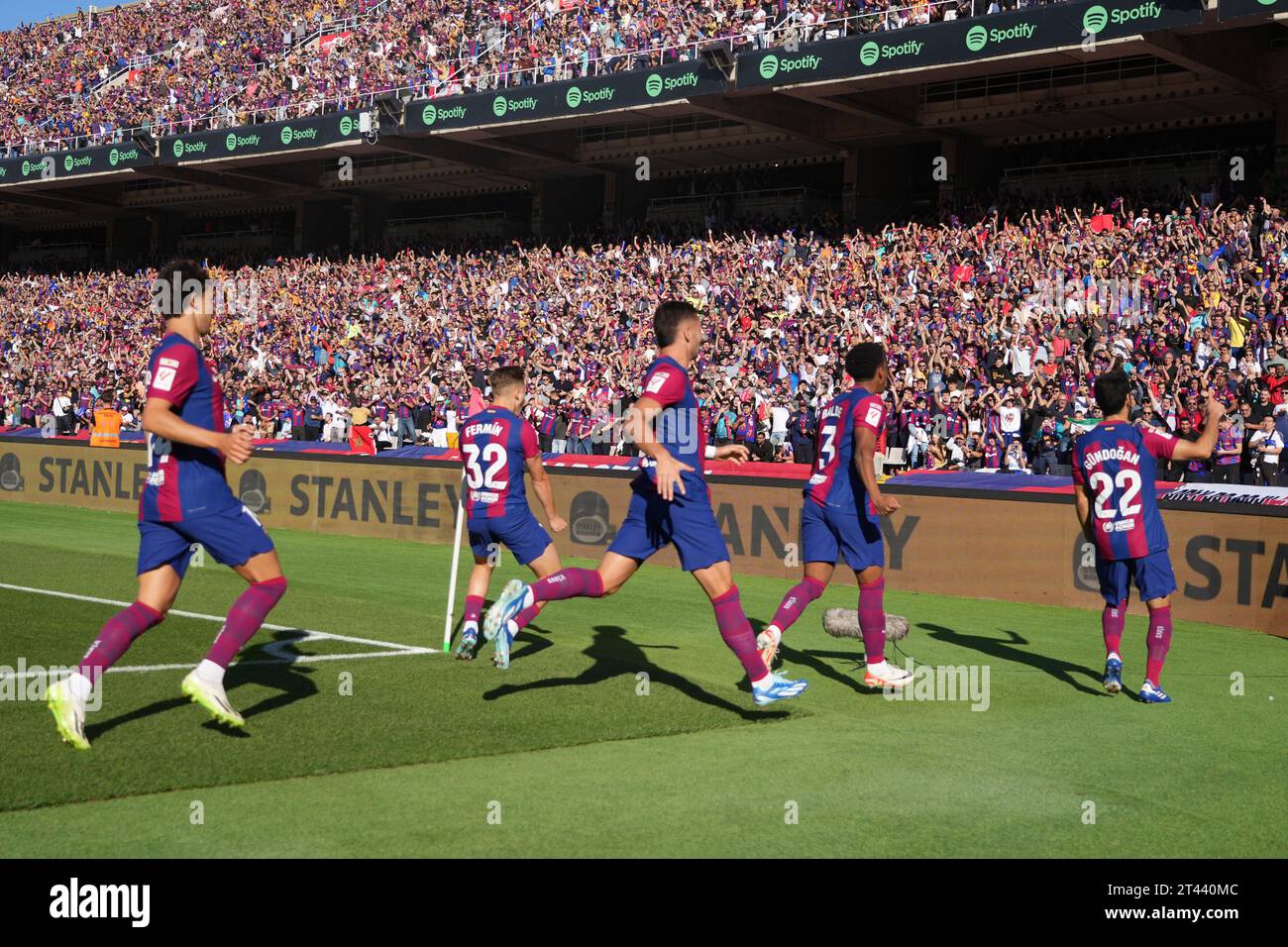 Ilkay Gundogan vom FC Barcelona feiert sein Tor beim Spiel La Liga EA ...