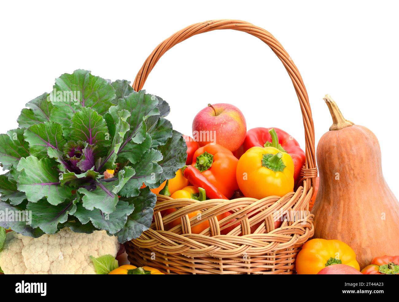 Vegetables in basket -Fotos und -Bildmaterial in hoher Auflösung – Alamy