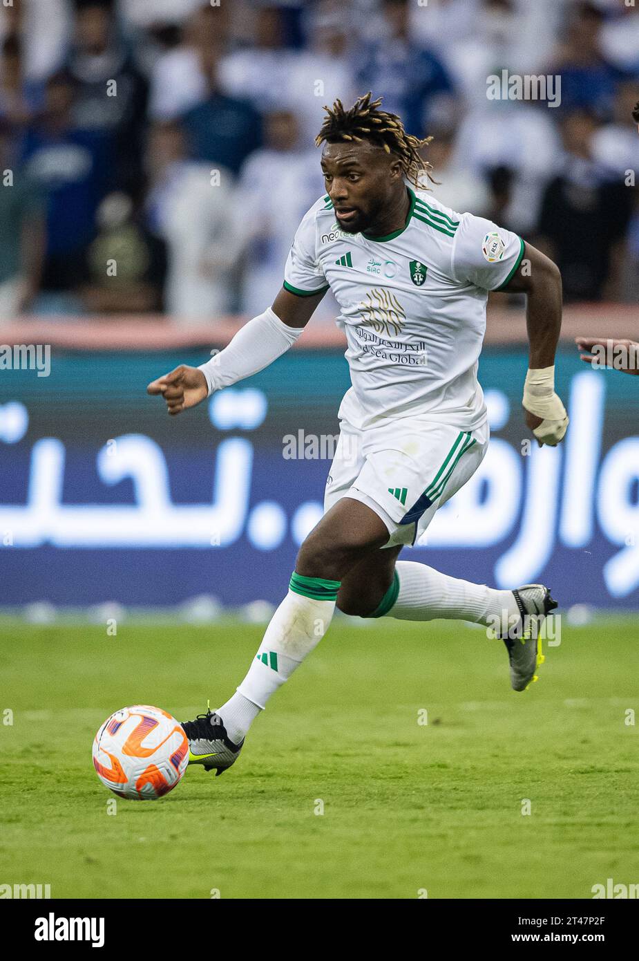 Allan Saint-Maximin von Al-Ahli SFC am 11. Spieltag der SAFF Roshn ...