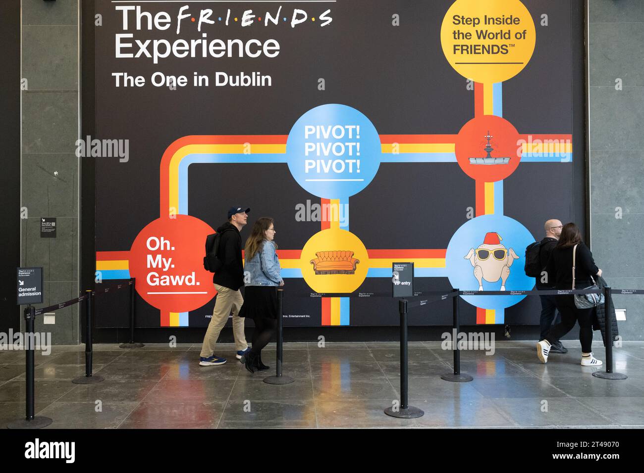 Der Friends Experience in Dublin, als der Friends-Schauspieler Matthew ...