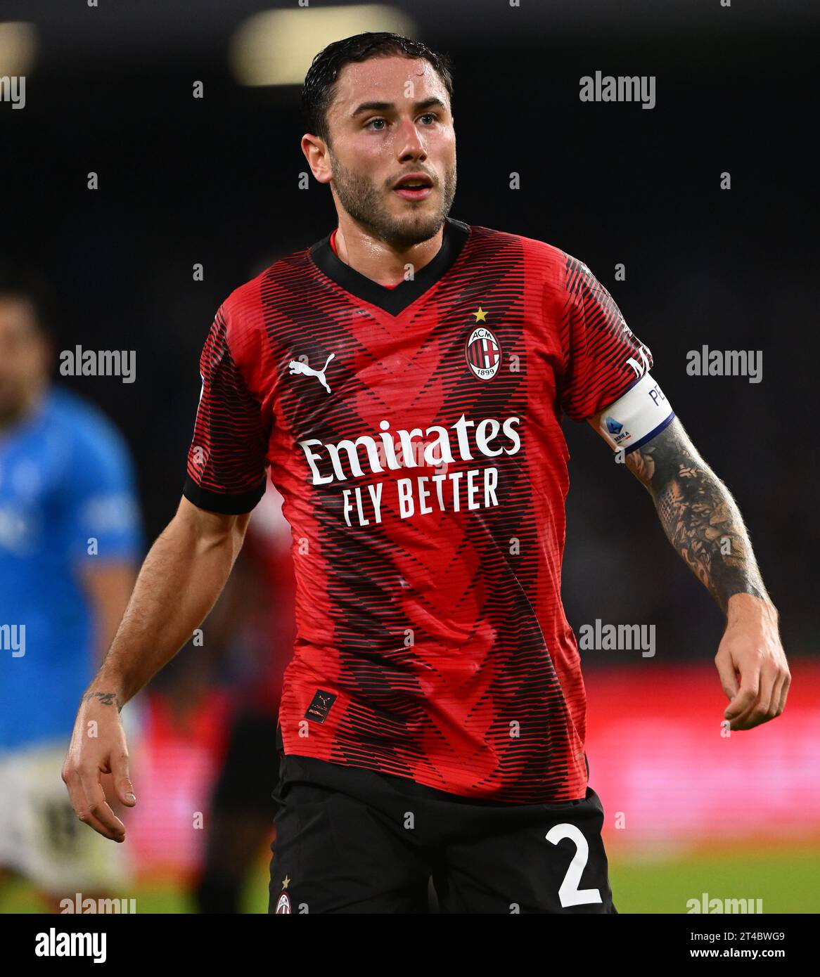 Davide Calabria vom AC Mailand sieht beim Spiel der Serie A TIM ...