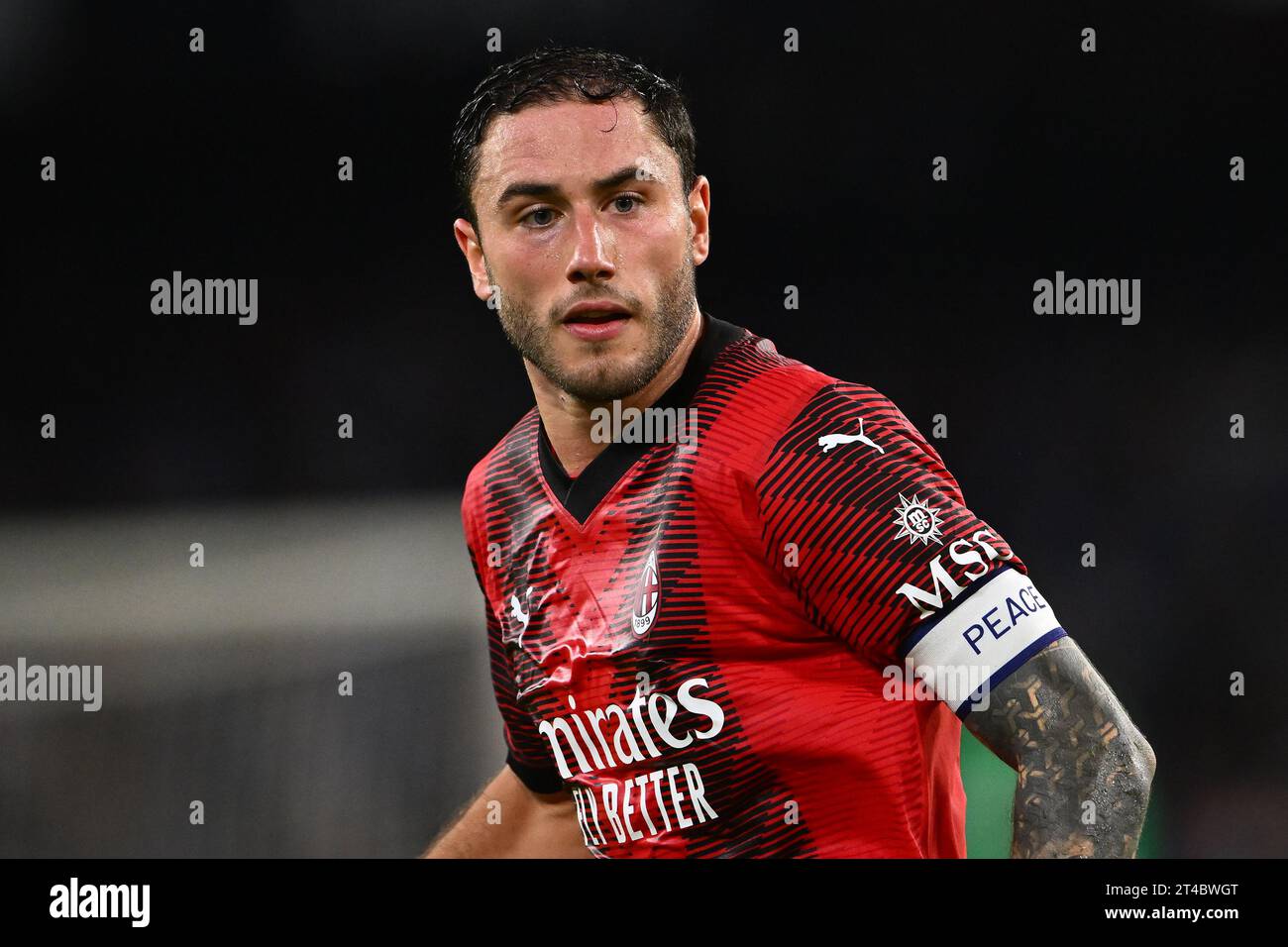 Davide Calabria vom AC Mailand sieht beim Spiel der Serie A TIM ...