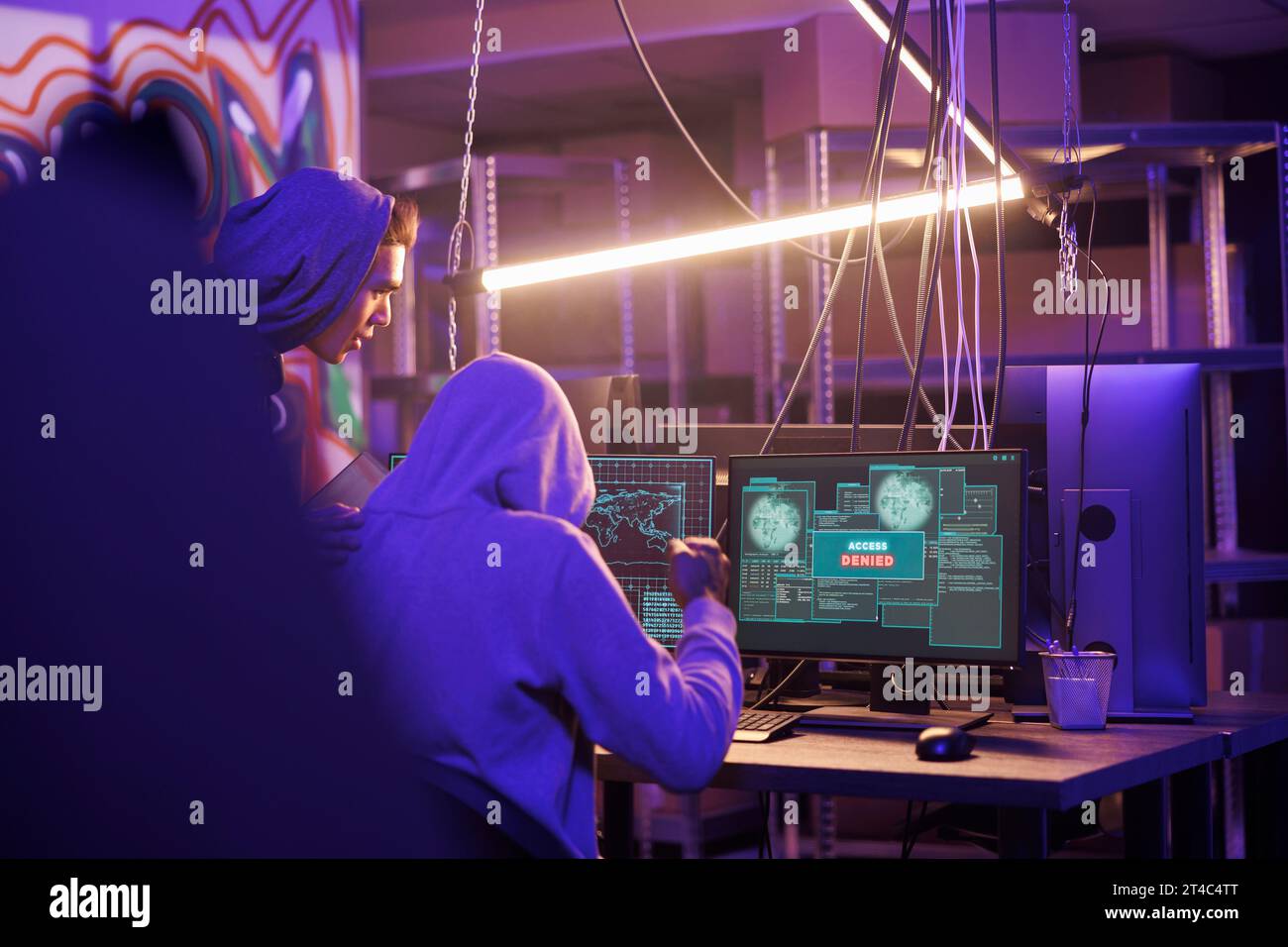 Hacker erhalten beim Hacken des Servers eine Nachricht, dass der ...