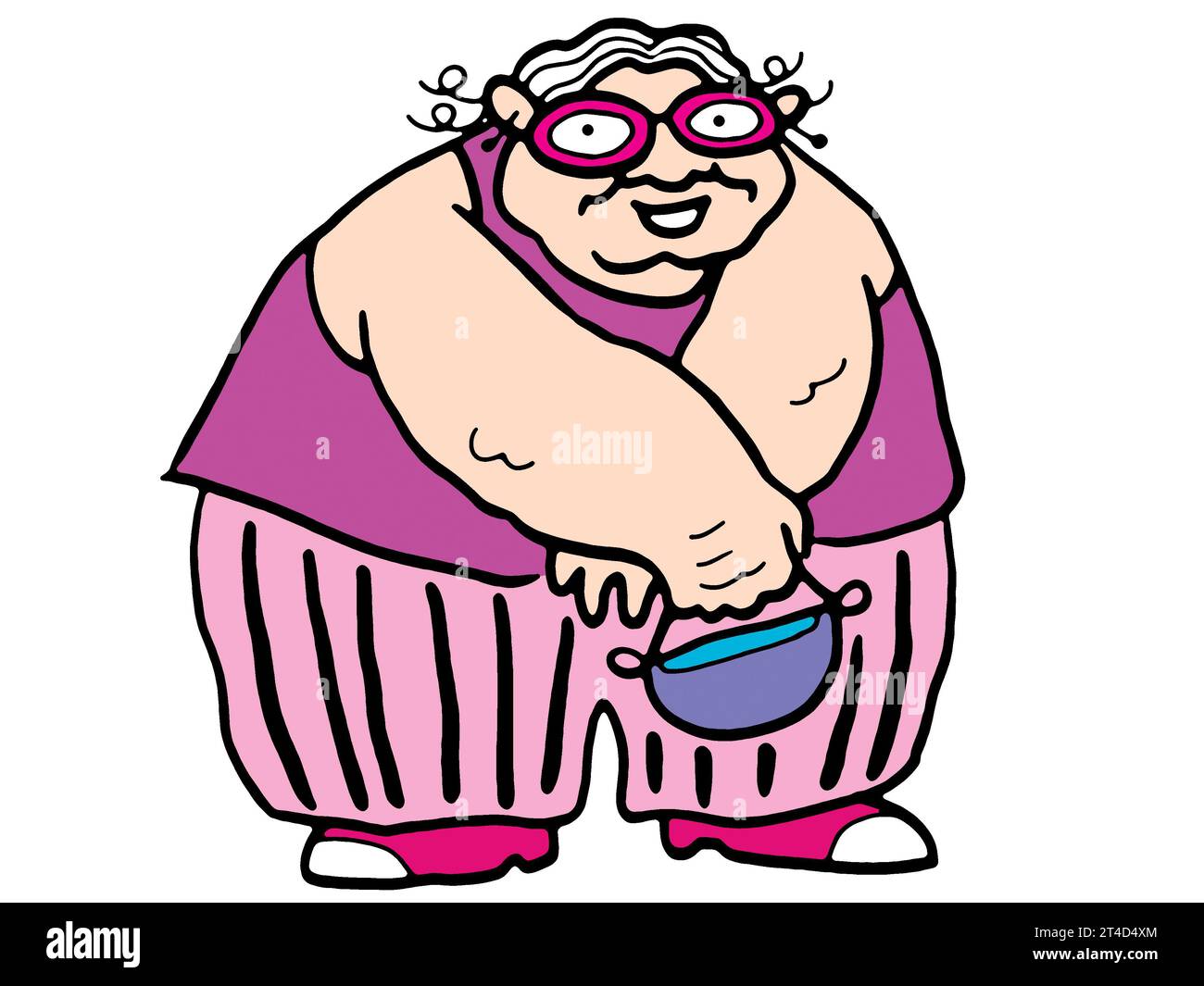 Old fat woman -Fotos und -Bildmaterial in hoher Auflösung – Alamy