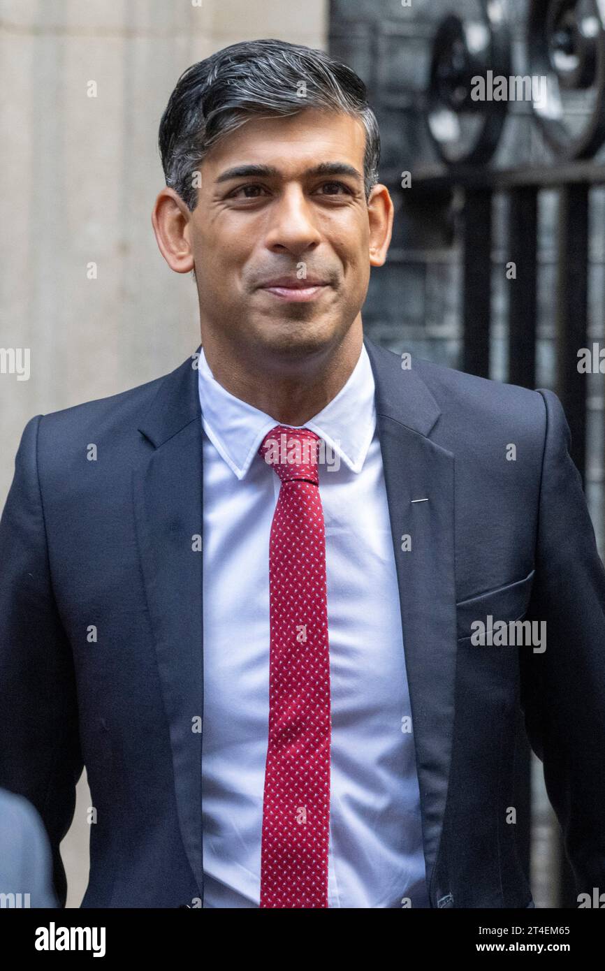 30. Oktober 2023. London, Großbritannien. Premierminister Rishi Sunak ...