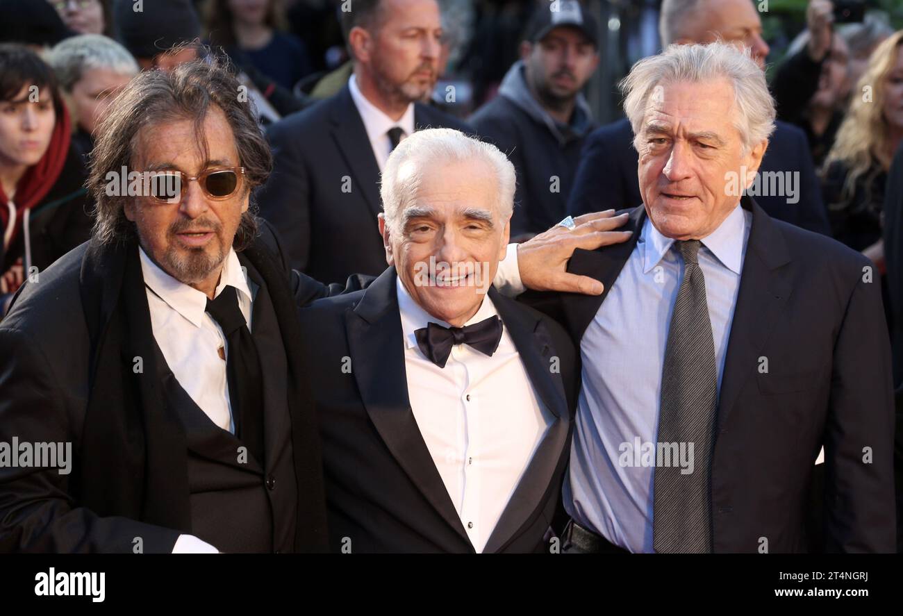 (Von L R) Al Pacino, Martin Scorsese und Robert de Niro nehmen an der ...