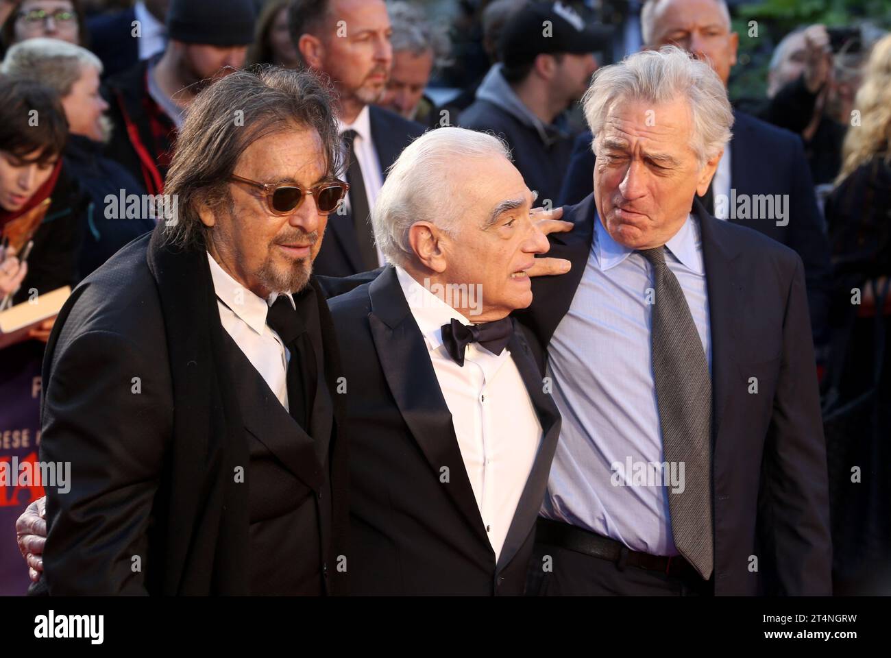 (Von L R) Al Pacino, Martin Scorsese und Robert de Niro nehmen an der ...