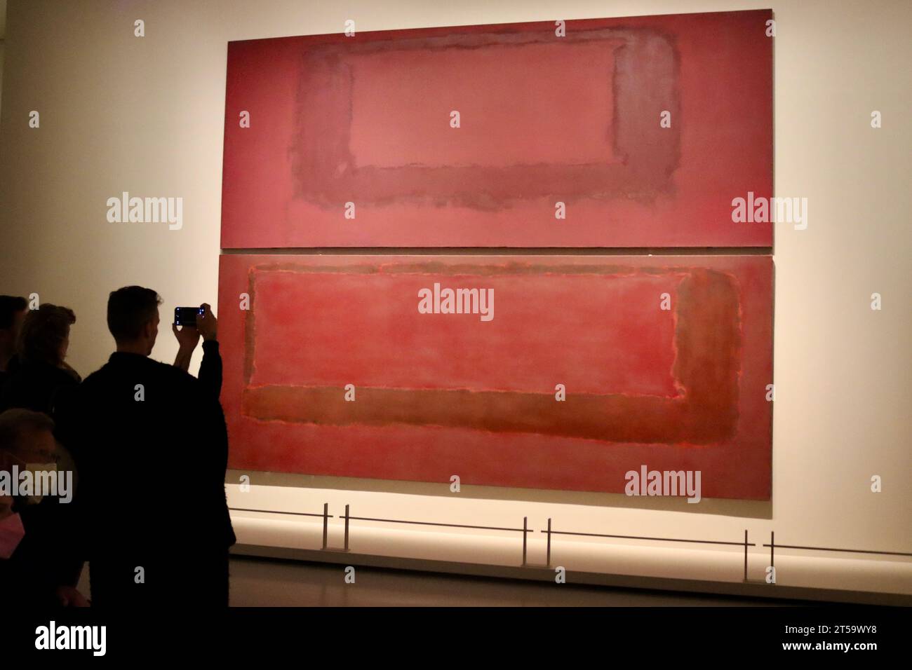 Gemälde von Mark Rothko in der großen Rothko-Ausstellung in der ...