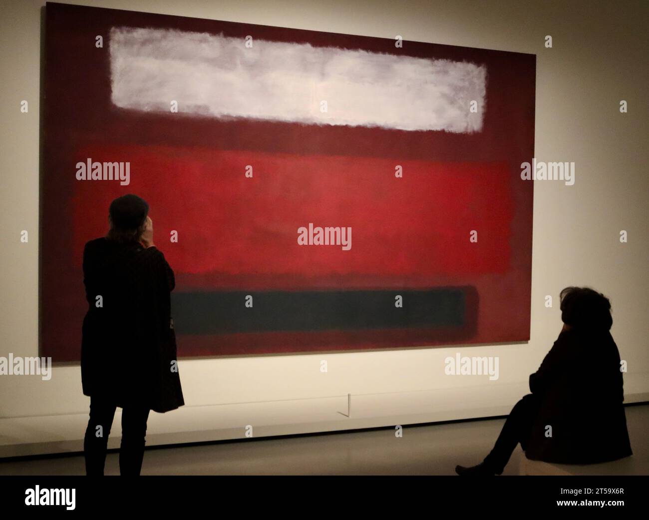 Gemälde von Mark Rothko in der großen Rothko-Ausstellung in der ...
